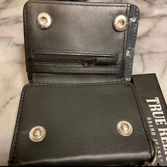 True Religion | Bags | True Religion Vinny Embosed Chain Wallet | Poshmark